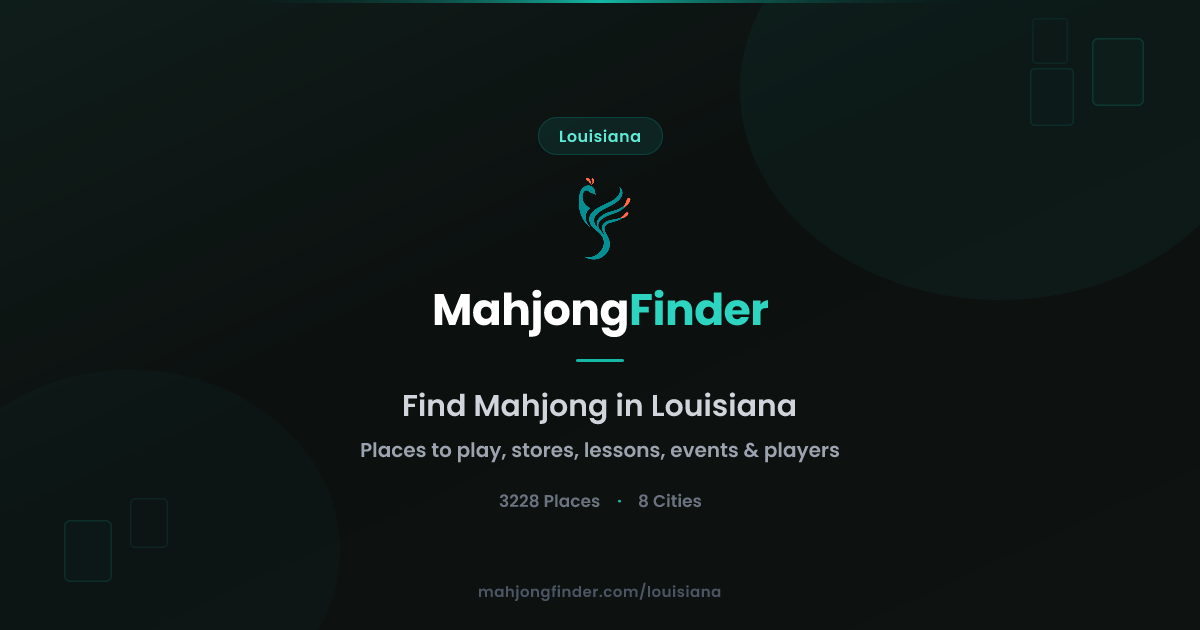 Louisiana Mahjong Clubs, Lessons & Stores | MahjongFinder